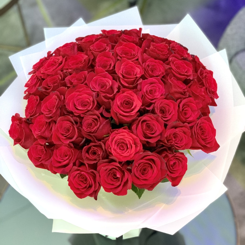 50 Premium Red Roses | Bouquets of flowers | Order flowers online ...