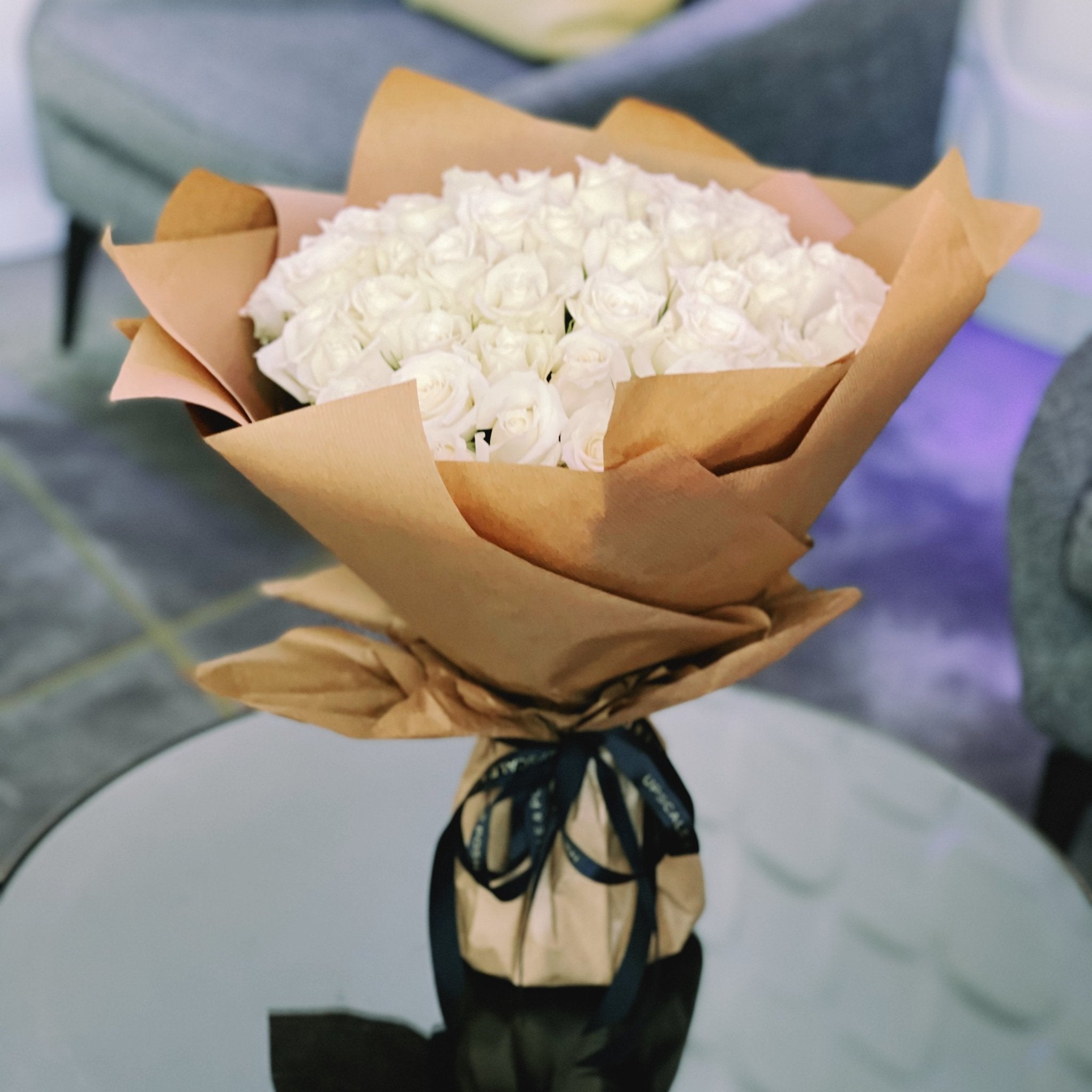 Luxury White Roses | Bouquets | Flower shop Dubai – Upscale and Posh