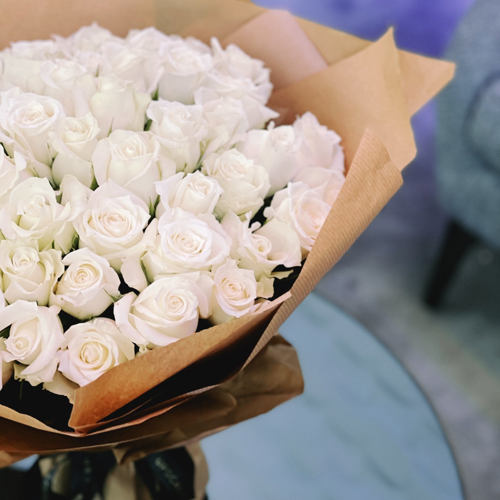 Luxury White Roses | Bouquets | Flower shop Dubai – Upscale and Posh